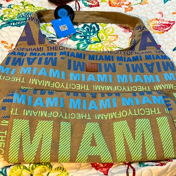 Robin Ruth | Bags | Robin Ruth Original Miami City Bag Canvas Khakiblue ...